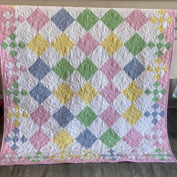 Easy PDF Digital Download Quilt Pattern, Diamond Patch #415 Designed by ...