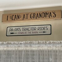 Tractor Rides Sign, Papa Gift, Papa Sign, Tractor Ride Sign, Barn ...