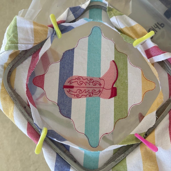Ripple Squiggle Edge - in the Hoop ITH Cocktail Napkin Coaster | 5 ...