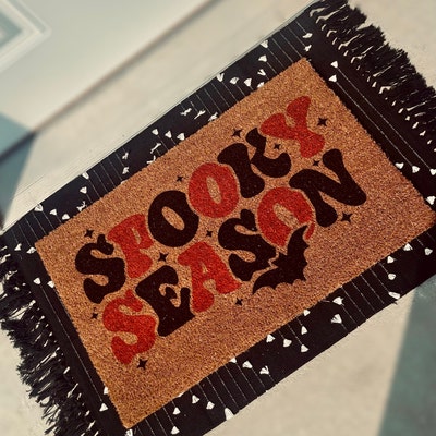 1756 Spooky Season Halloween Door Mat Funny Doormat Welcome Mat Funny ...