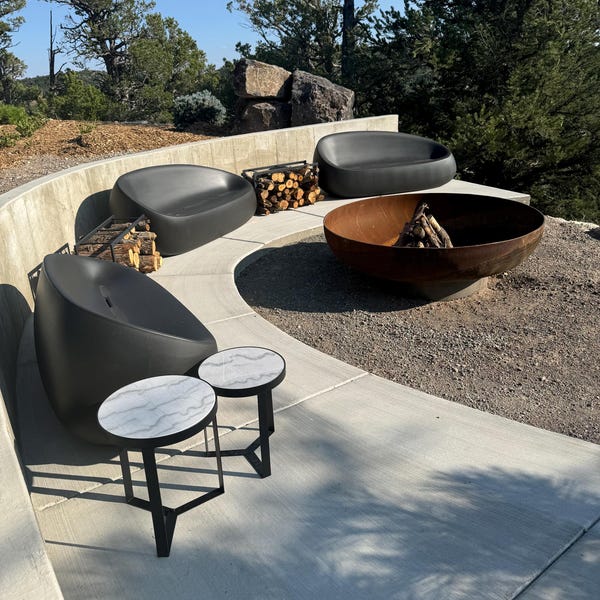 Metal Fire Pit Huge Fire Pit Large Fire Pit Backyard Outdoor Fire Place ...