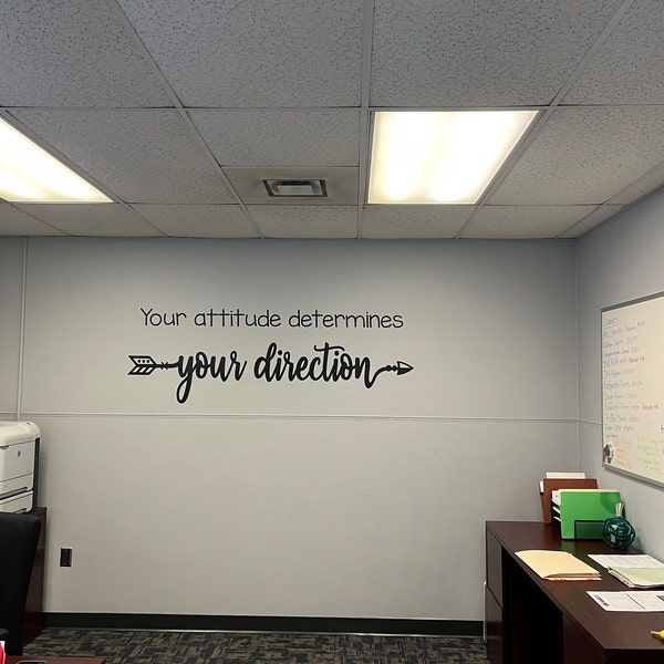 Inspirational Boho Decal- Your Attitude Determines Your Direction ...