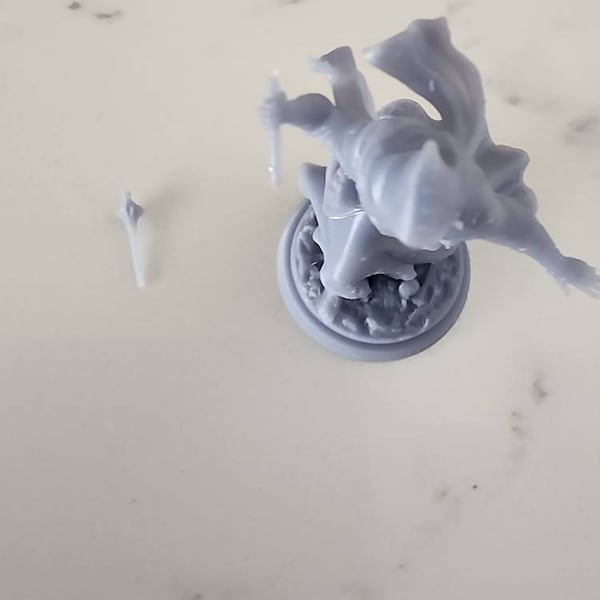 Elven Male Warrior | 3D Printed Miniature | 25mm Grid | Fantasy ...