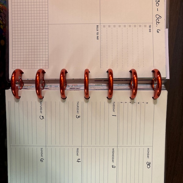Happy Planner Classic Inserts, Monthly Plain Blank Inserts, Classic ...