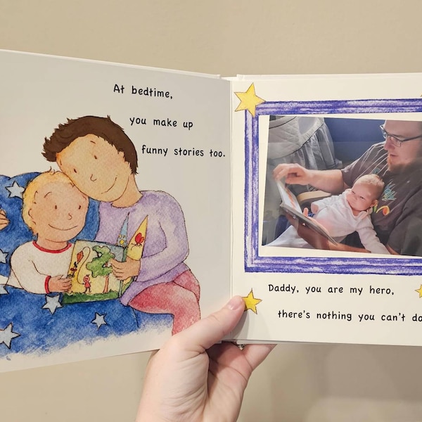 DADDY and HIS BOYS Story Book Photo Album Illustrated Bed Time Story ...