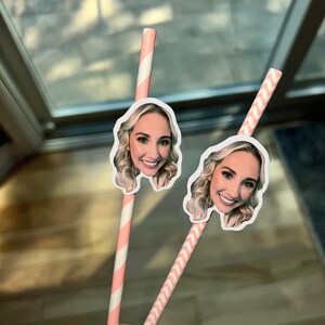 Personalized Face Straws, Photo Straw, Funny Straw, Party Straw ...