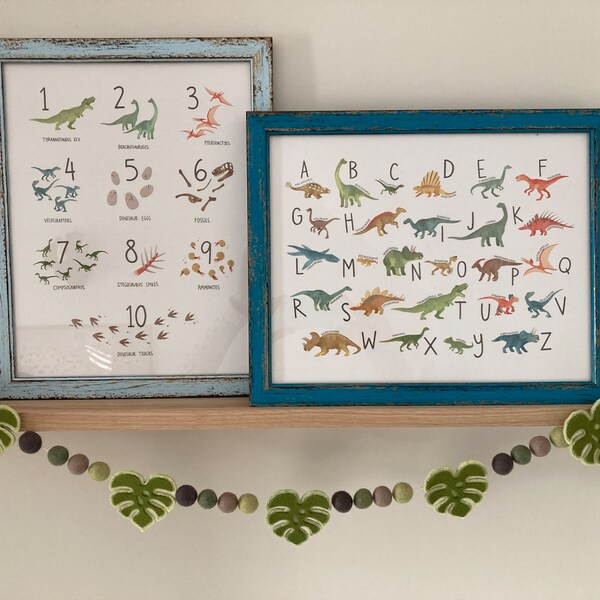 Dinosaur Numbers Print, 123 Printable, Dinosaur Counting Print ...