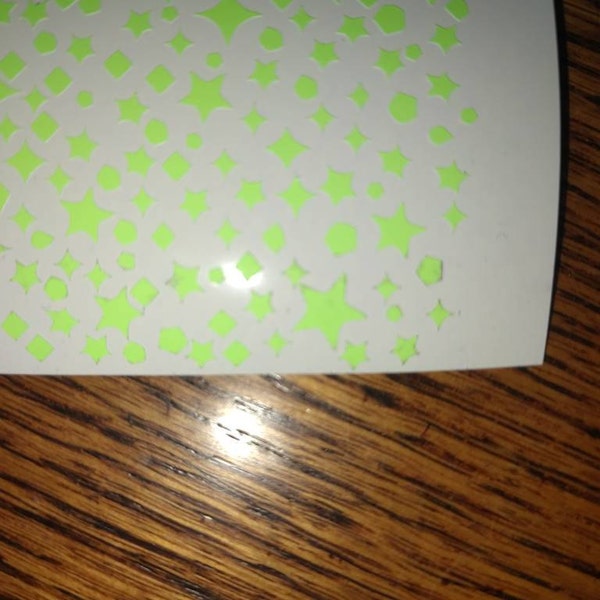 Tiny Sparkle Stickers Vinyl GLOW Star Waterproof Tiny Stars Small ...