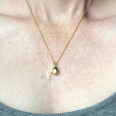 Gold Mini Teardrop Cremation Urn Necklace Urn Jewelry Ash Urn Necklace ...