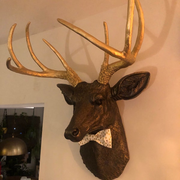 Faux Taxidermy Deer Head Wall Mount, Fake Stag Decor - Etsy