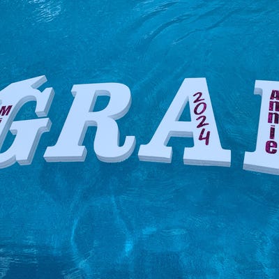 Custom Grad Foam Letters for Pool Party Decor Styrofoam Letters for ...