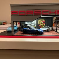 1/64 Model Cars Diorama Model Diecast - Customisable Dealer Service Garage Toyota Porsche BMW ...