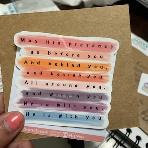 The Blessing Sticker, Bible Journaling, Water Bottle Sticker, Laptop ...