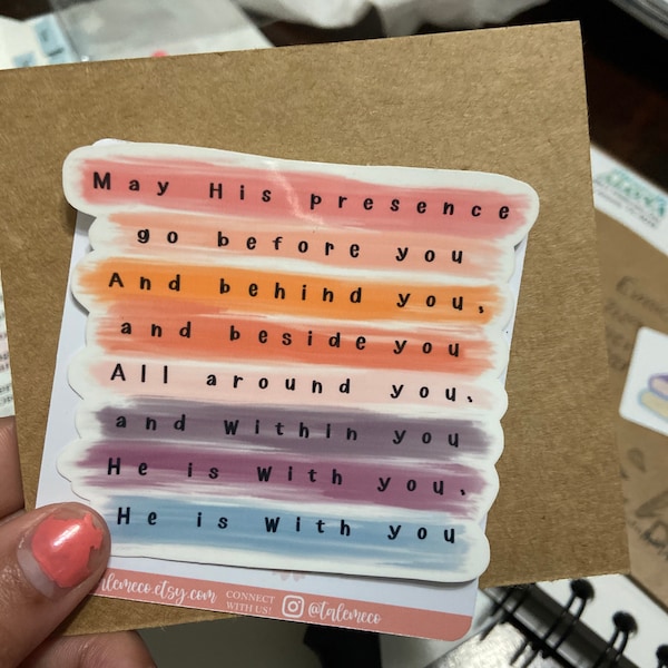 The Blessing Sticker, Bible Journaling, Water Bottle Sticker, Laptop ...