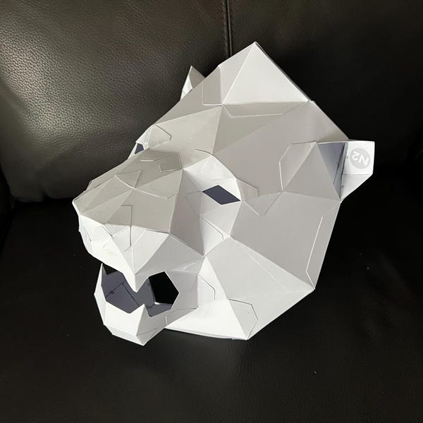 Make Fox Mask,diy Animal Head,3d Polygon Masks,instant Pdf Download ...