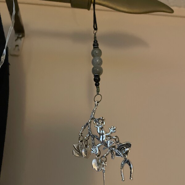 Cimaruta Italian Folk Magic Good Luck Charm w/ Column Beading: Pyrite ...