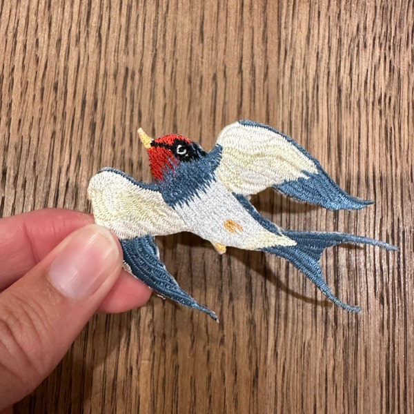 Swallow Bird, Lover Patch -embroidered Iron on Patch,cool Patches, High Quality Patch,gift Idea ...
