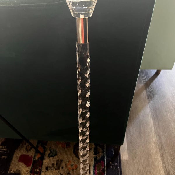 Handcrafted Clear Acrylic Walking Cane, Elegant Transparent Walking ...