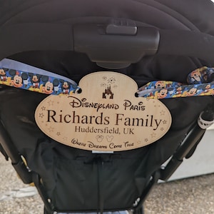 Disney Themed Pram Sign Stroller Sign Personalised Push Chair Sign ...