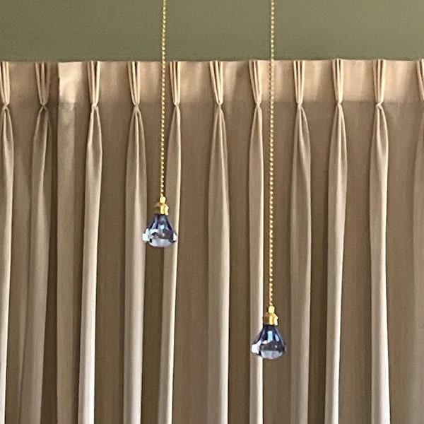 Set of 2 Dazzling Glass Lamp Shade Finial - Shade Topper - 2.25" Tall ...