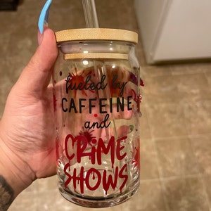 True Crime Coffee Cup, Iced Coffee Cup, True Crime Gift, Crime Show Cup ...