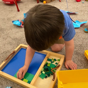 Building Block Tray |building Tray With Straps |building Tray Made in ...