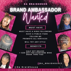 Ambassador Flyer Template, Brand Ambassador Flyer, Lash Ambassador ...