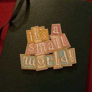 IRON ON PATCH / It's a Small World Inspired Disney Mickey Mouse ...