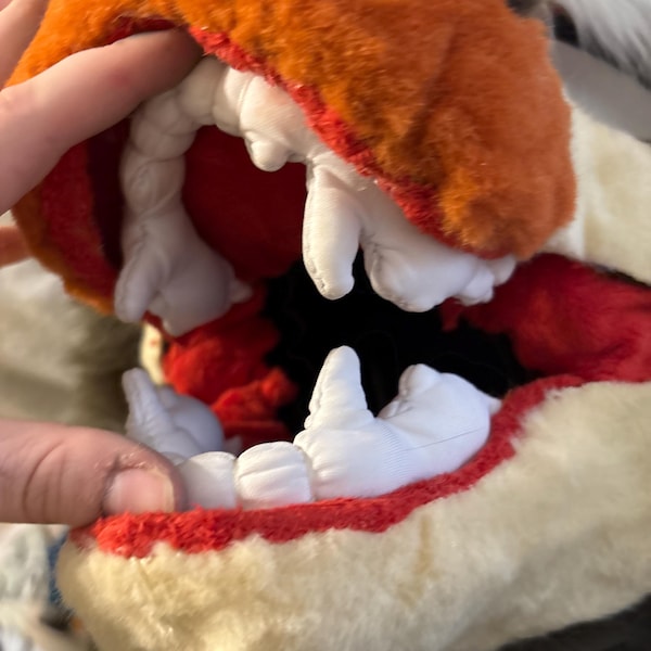 Plush Fursuit Jawset Pattern Teeth Furry Jaw PDF Pattern Beginner ...