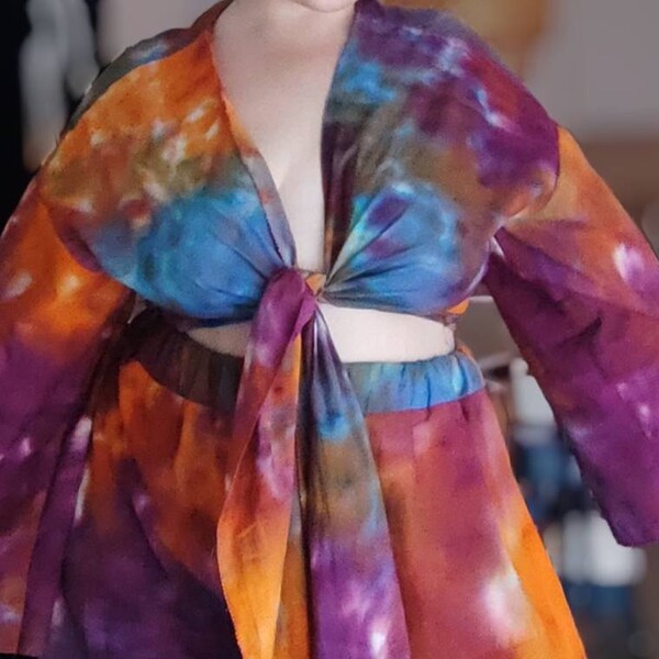 Oversized Tie Front Shirt PDF Sewing Pattern and Tutorial in A0, A4 ...