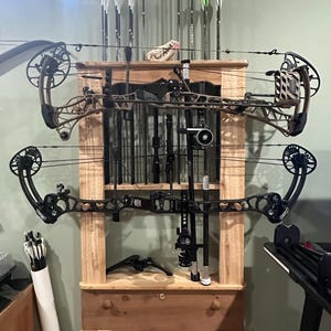 Custom Archery Bow Rack. Holds up to 4 Bows and 45 Arrows - Etsy