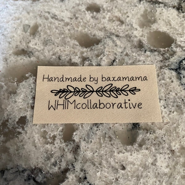 Personalized Sewing Labels for Handmade Items - Custom Tags Printed on ...