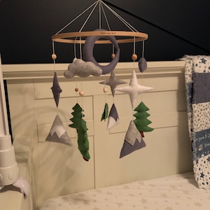 Felt Baby Mobile Nature Mobile Forest Mobile Woodland - Etsy