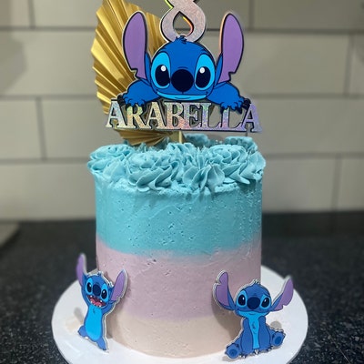 Luxury 2D Cake Topper Personalised. Double Layered Glitter, Mirror ...