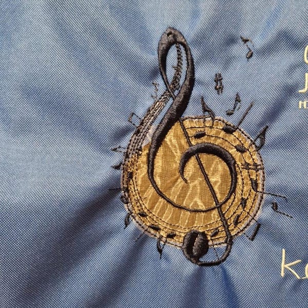 Treble Clef - Machine Embroidery Design, Musical Notes Embroidery ...