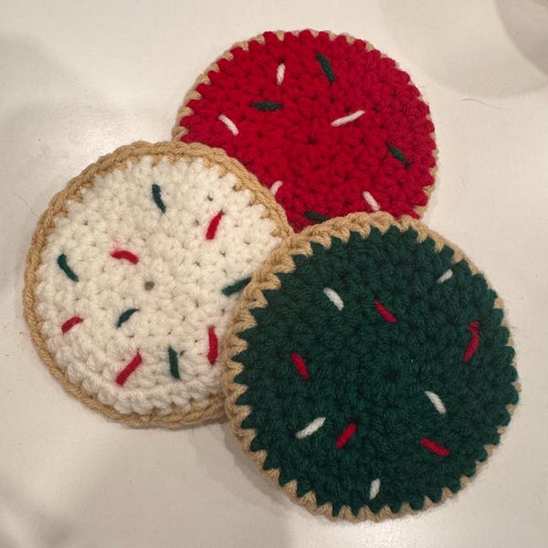CROCHET PATTERN - Holiday Cookie Crochet Pattern Christmas Ornament ...