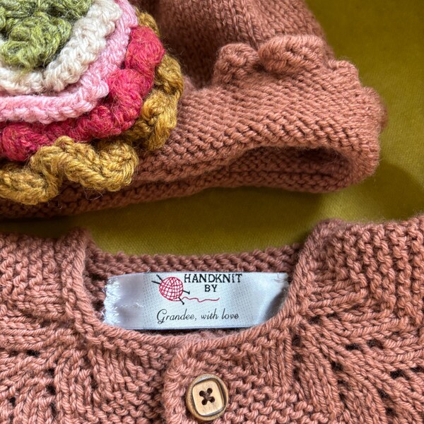 Knitting Labels Hand Knit by Labels, Personalized Knitting Tags, Knit ...