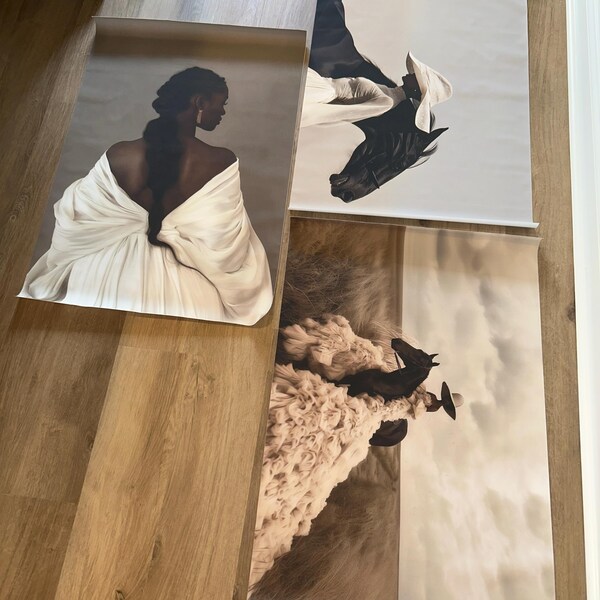Lolabsart - “omotara” Original Black Woman Horse Wall Art Woman Art ...