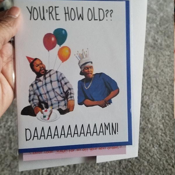 Friday Birthday Card, 90s Pop Culture, Hip Hop Birthday Card, Funny ...