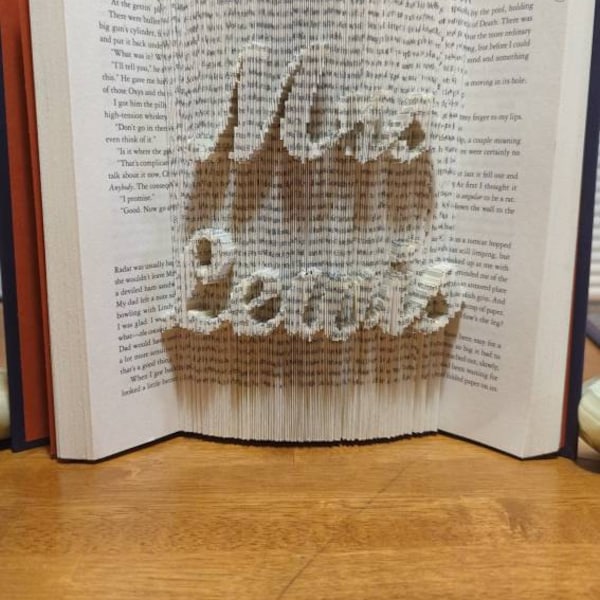Book Folding Pattern - Alphabet Numbers Punctuation Cut and Fold ...