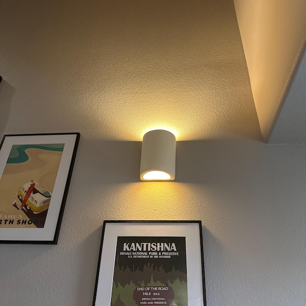 Half Dome Ceramic Wall Light - Etsy