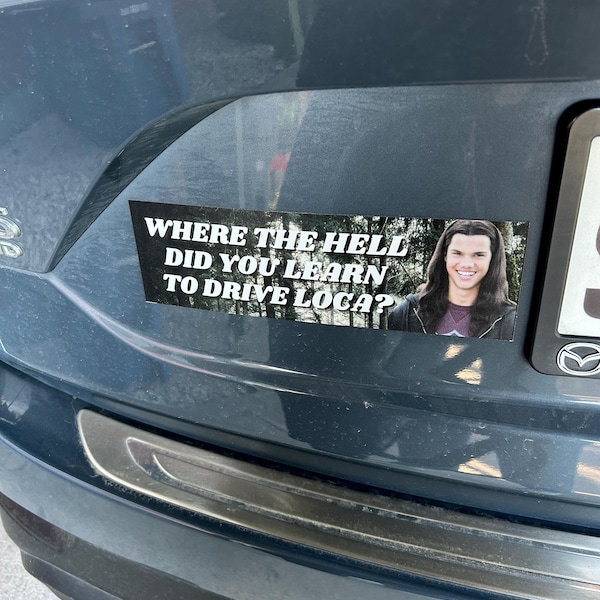 Bestie Please Let Me Merge Car Bumper Sticker Magnet Funny Meme Tiktok ...