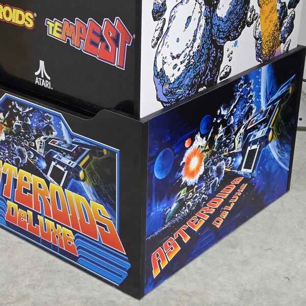 GALAGA Arcade Cabinet Graphics for Reproduction Marquee CPO Side Art ...