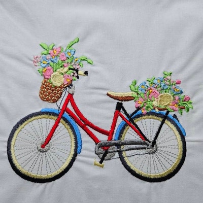 Bike Embroidery Designs Bicycle Embroidery Design Machine Embroidery ...