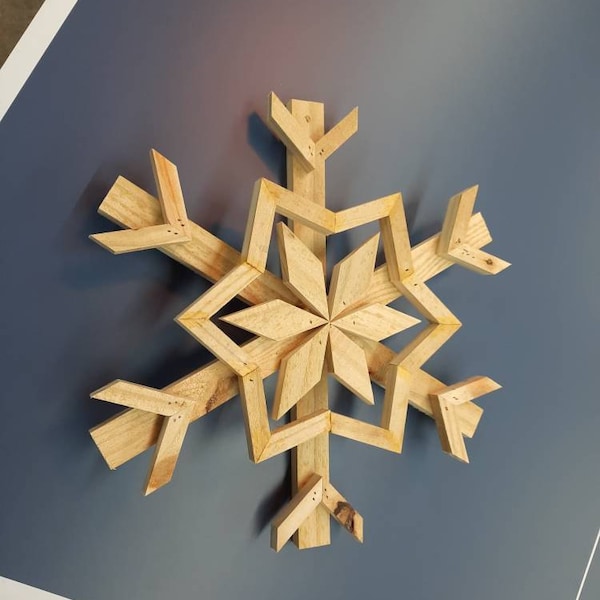 2 Large Snowflakes (16") From One Picket, One Picket Snowflakes ...