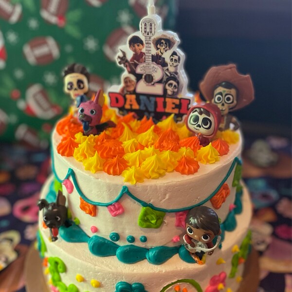 Disney COCO Cake Candle, Personalized Birthday Candle, Cake Topper ...