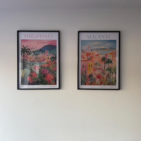 Mexican Art, Colourful Floral Wall Art, Mexican Print, Mexican Poster ...