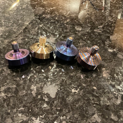 Precision Stainless Steel Spinning Top Everyday Carry Tungsten Contact ...