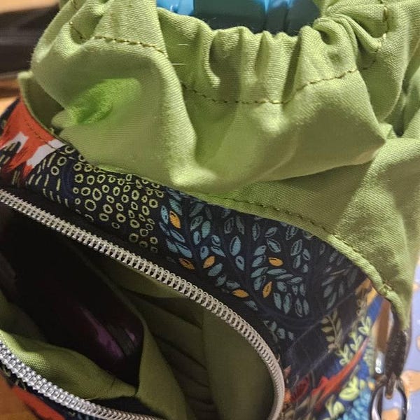 Water Bottle Sling Bag With Wallet Pocket--fox and Flora - Etsy