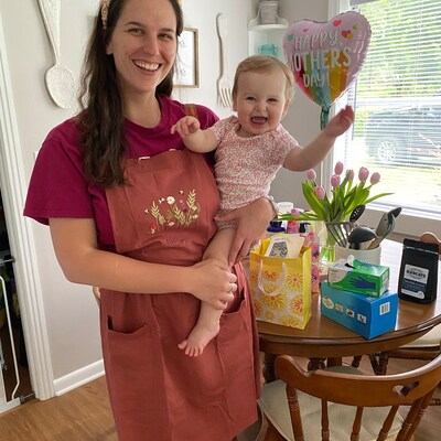 Personalized Hand Embroidered Flower Pouch, Rose Linen Wallet, Handmade ...